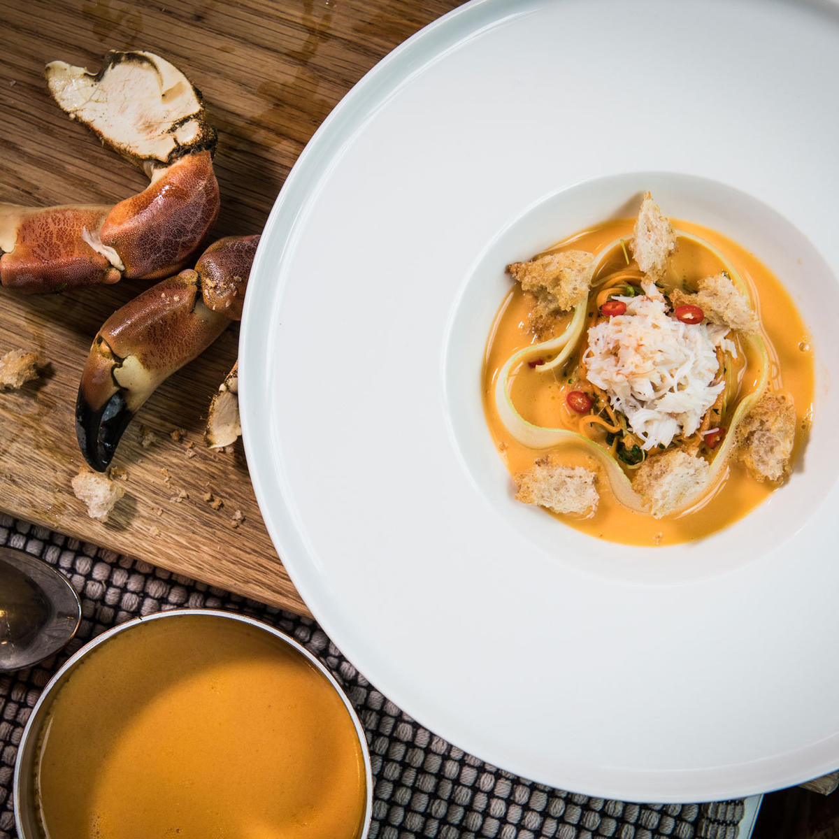 Skalldyrsuppe med krabbe | Oppskrifter | Krabbe.no